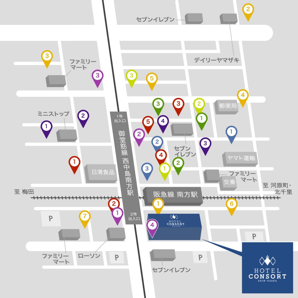 fig-map | 【公式】ホテルコンソルト新⼤阪 - 2024年7⽉リニューアル